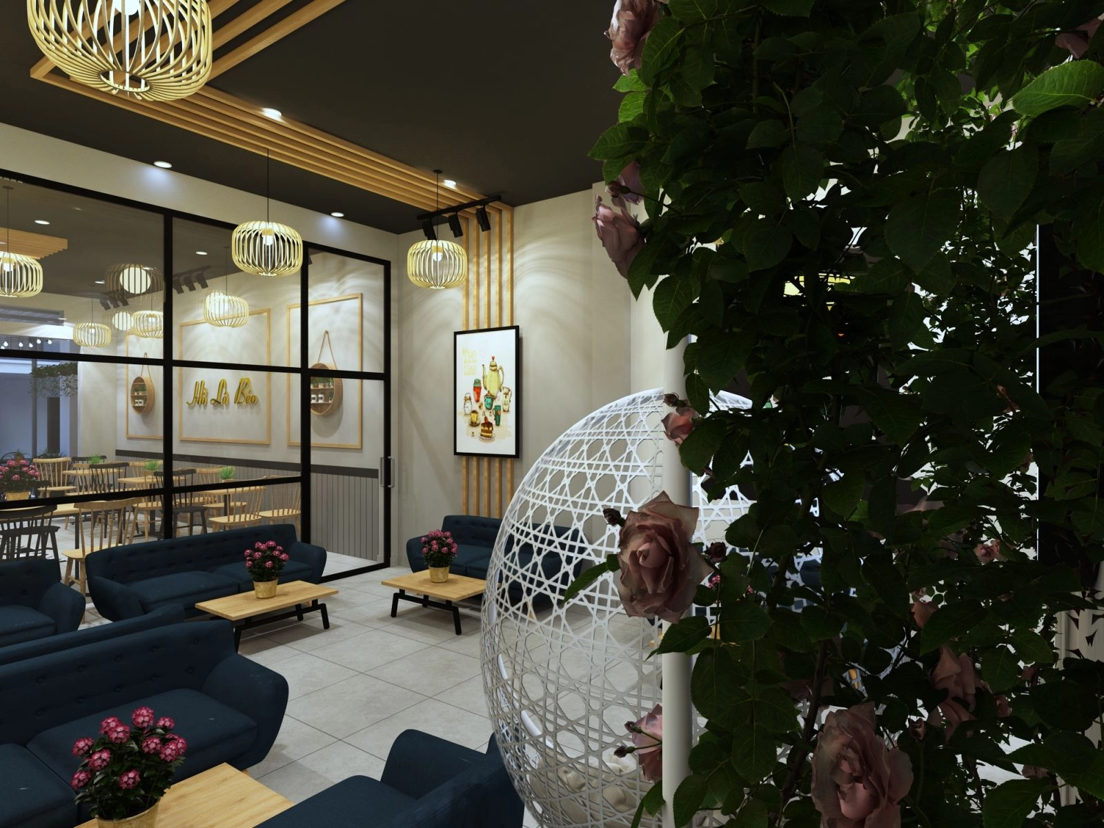 Mẫu thiết kế quán trà sữa Bình Dương - Hồ Lô Béo