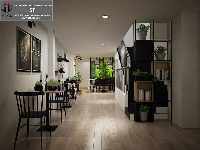 Thiết kế quán cafe dạng nhà ống SIÊU ĐẸP - SIÊU ĐỘC LẠ