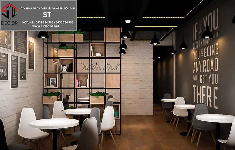 Tư vấn thiết kế quán trà sữa 40m2 TRẺ TRUNG nhưng đầy CÁ TÍNH